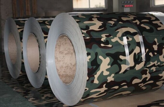 SGCC Camouflage Pattern Decorative Prepainted Galvanized Steel Coil Q235 0.2 - 1.0mm