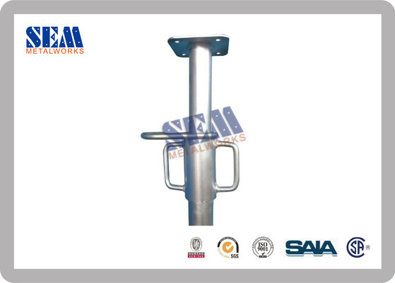 Hot Dip Galvanized Steel Scaffold Props With Easy Adjustment , Light Duty