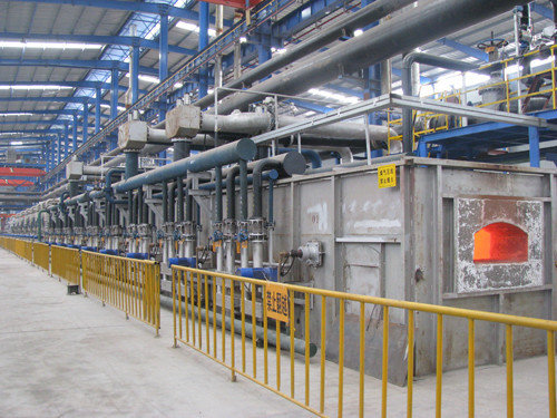 Chaîne de production en acier continue de galvanisation d'immersion chaude de bande bobine en acier laminée à froid