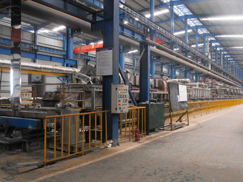 Chaîne de production en acier continue de galvanisation d'immersion chaude de bande bobine en acier laminée à froid