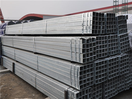 Tuyaux d'acier galvanisés carrés de ST52 ASTM A53 de faible diamètre pour le mur rideau en verre