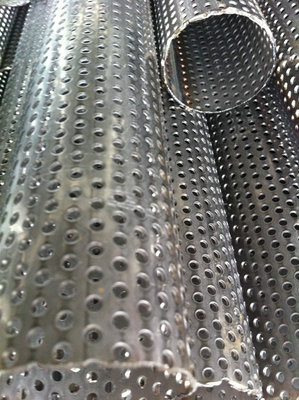 Los SS perforaron los tubos filtrantes de malla metálica/la tubería de acero soldada con autógena grueso de 0.5m m - de 50m m