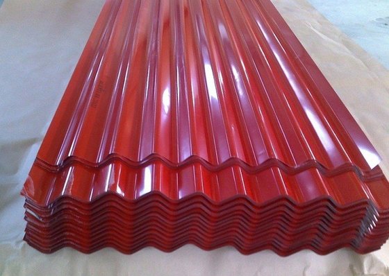 Prepainted galvanisierte gewölbte Dachstahlplatte/-blatt isolierte 836mm, 0,2 - 0.6mm