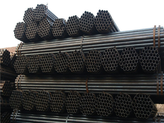 Tuyau d'acier au carbone rond d'ERW Q195, Q235, Q345B, ST37, ST35, A36, A53, SS41