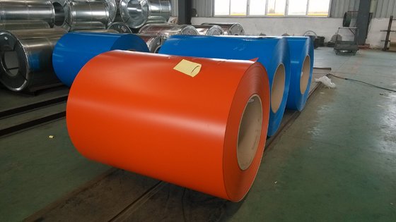 Customized Zinc coating Color Coated Steel Coil SPCC , SGHC Grade 0.23  ~ 1.0mm Thickness