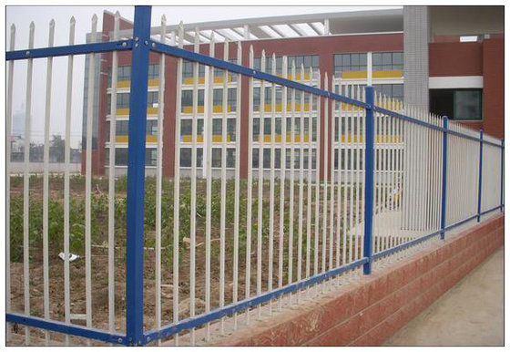 zinguez enduit ou la fabrication discordante en acier de barrière de galvanisation/la fabrication barrière de la communauté/haute sécurité pour le jardin/jaune rouge de vert