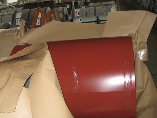 PVDF Fluorcarbon Farbe beschichtet Stahlrolle DX51D + Z, DX51D + AZ, S350GD + Z Farbe beschichteten Stahl