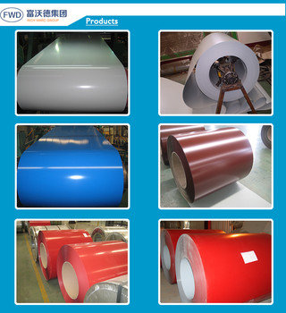 Color Coated Rolls Prepainted Galvanized Steel Coil PPGI Metal Roofing Sheet For Houses