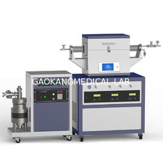 China 1200 VACUUM ATMOSPHERE MUFFLE/tube furnace for powder materials, vacuum atmosphere muffle furnace with sealed working zo supplier
