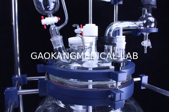 China's famous brand lab chemical cylindrical vacuum jacketed glass reactor supplier