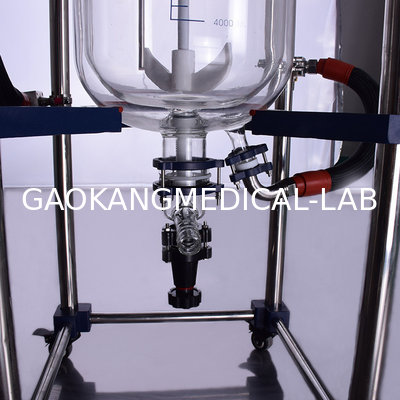 Wholesale double layer jacketed 100 liter glass reactor with optional explosion proof supplier