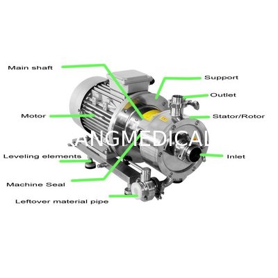 emulsion pump honey mixer high speed shear disperser laboratory vacuum mixer cosmetic mini homogenizer supplier