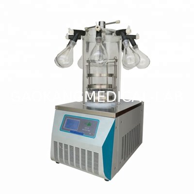 GK-10 Manifold Laboratory Freeze Dryer Lyophilizer Manufacturers , Cheap Bench-Top Multi-pipe Vacuum Freeze Dryer supplier