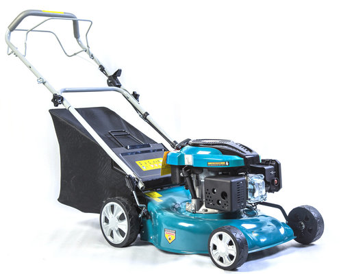 Blue gasoline  lawn mower / Hand push -  140cc 18 Inch