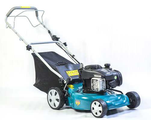 Plastic Catcher Petrol Motor Mowers 410mm Cutting Width 28kg Gross Weight