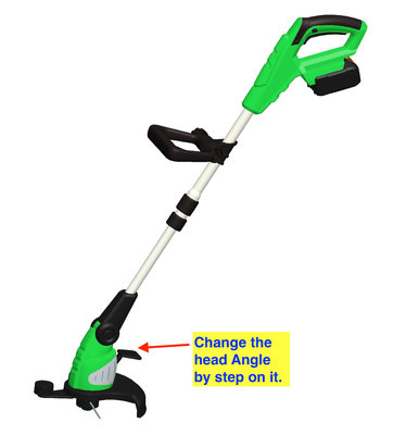 1600w Electric Brush Cutter , New Design Grass Edge Cutter High Safety