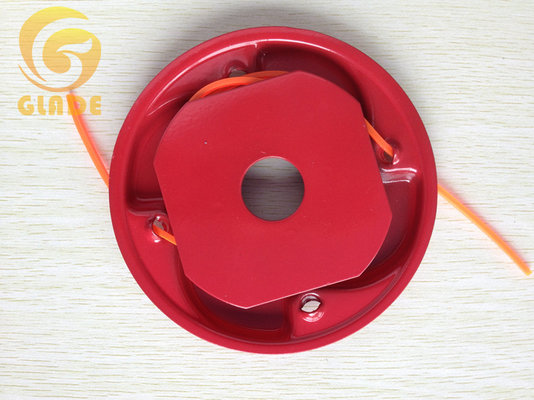 Roter Aluminiumlegierungs-Gras-Trimmer-Kopf für Benzin-Bürsten-Schneider-Zusätze