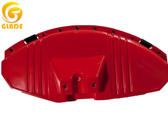 Roter Bürsten-Schneider zerteilt hohen starken Härte-Gras-Trimmer-Gras-Fender