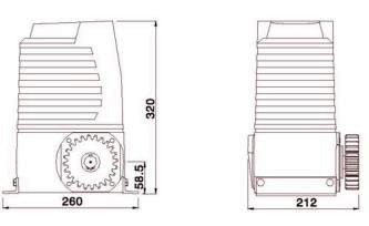 remote control sliding gate opener for 1500kg
