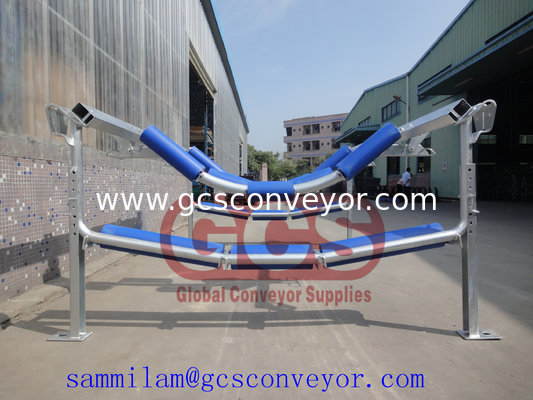 carrier idler roller round frame bracket/offer conveyor carrier idler; torugh idler offer conveyor carrier idler; torugh