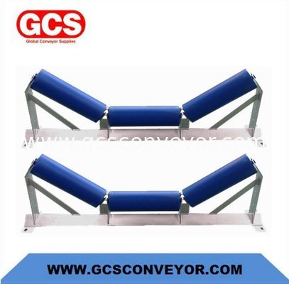 heavy duty conveyor mining idler trough grooved conveyor rollerConveyor Rubber Coated /carrying /return/trough Idler Rol