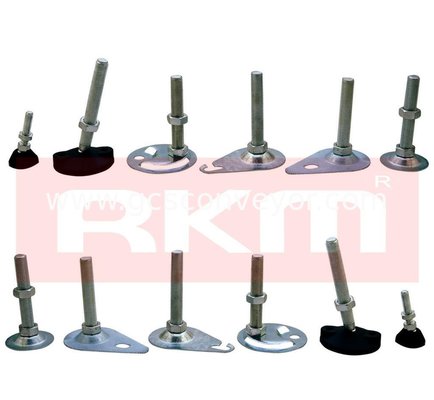 Conveyor, recycle trolleyadjustable feet stand with round botto/adjustable feet stand with round bottom buried mouth foo