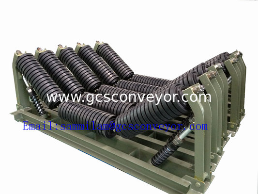 Mine Belt Conveyor Outdoor Impact Disc Rubber Flat Rubber HDPE Poly Steel Stainless Steel Trough Carry Return Roller Wei