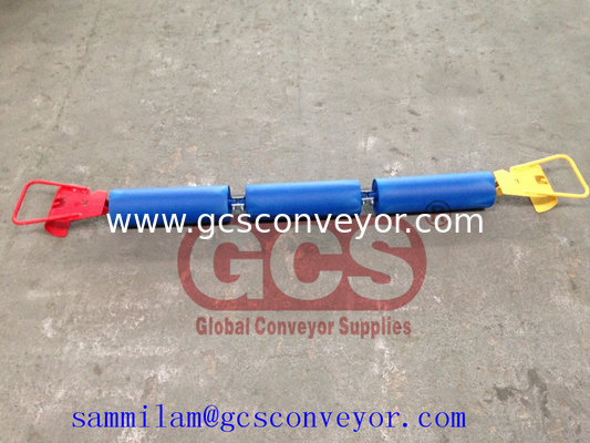 GCS company polyethylene conveyor roller idler of China /heavy duty conveyor mining idler trough grooved conveyor roller
