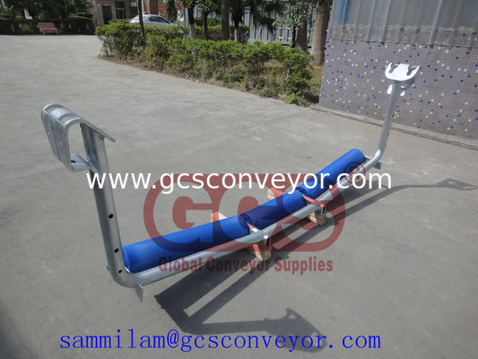 GCS company polyethylene conveyor roller idler of China /heavy duty conveyor mining idler trough grooved conveyor roller
