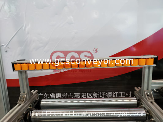 Heavy machinery Metal frame skate wheel track roller conveyor