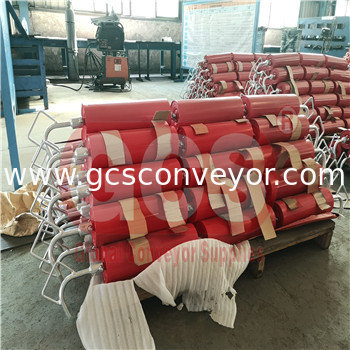 Belt Conveyor Roller Q235 Steel Conveyor Idler Suspension Roller with Hook Roller Set
