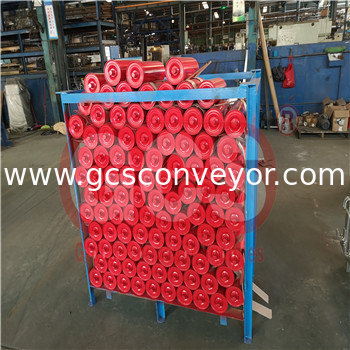 Carrier roller  conveyor belt idler roller conveyor belt roller steel Conveyor belt support roller