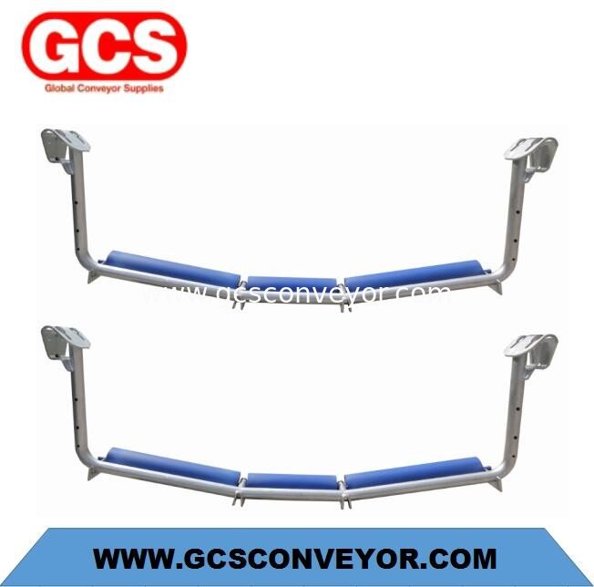 carrier idler roller round frame bracket/offer conveyor carrier idler; torugh idler offer conveyor carrier idler; torugh