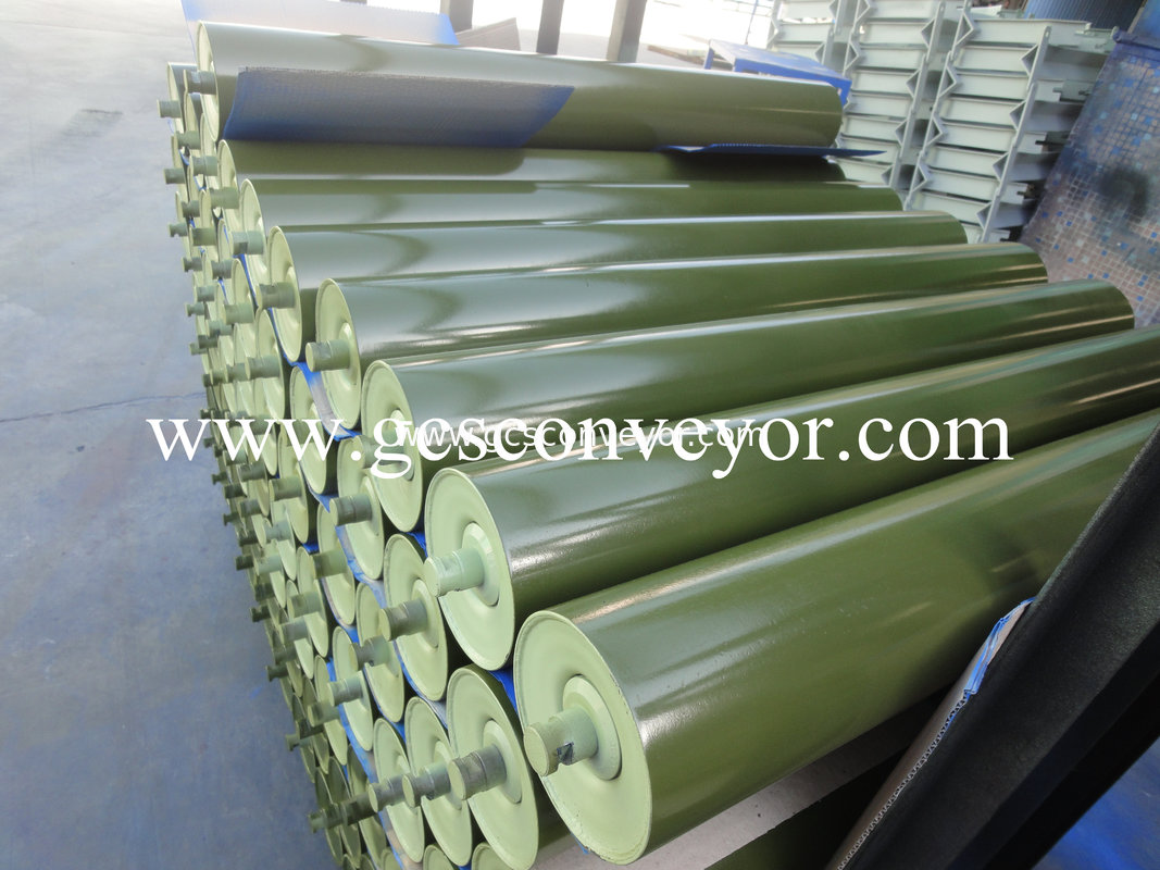 heavy duty conveyor mining idler/ Belt conveyor idler HDPE UHMWPE roller set/Carrier roller manufacturers carrying trans