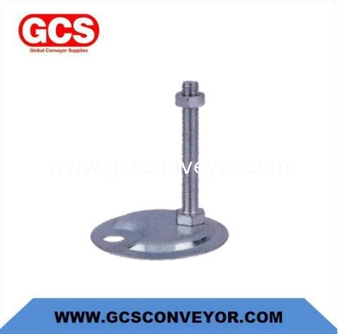 conveyor roller return metal hanging bracket/Track Flow ,Conveyor, recycle trolleyadjustable feet stand with round botto