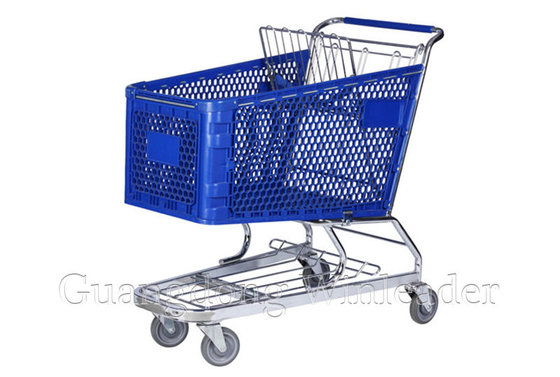 YLD-PT180-1FB Plastic Shopping Cart，Shopping Cart，Shopping Trolley Manufacturer