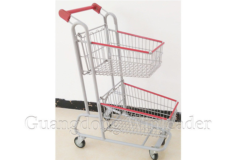 Best grocery shopping cart manufacturer cheap price four wheels metal supermarket used shopping trolley for sale
