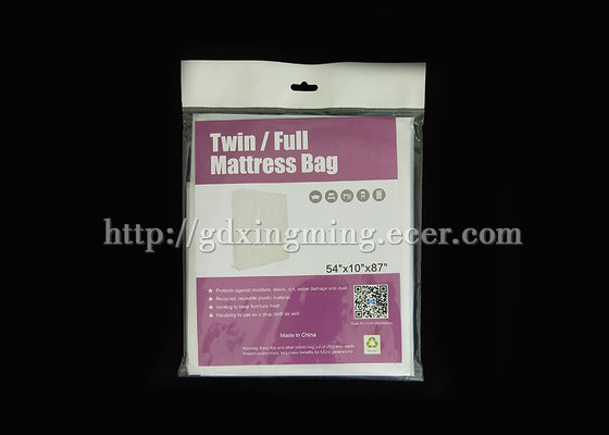 Plastic LDPE Transparent Mattress Bag For Storage And Moving Furniture Cover