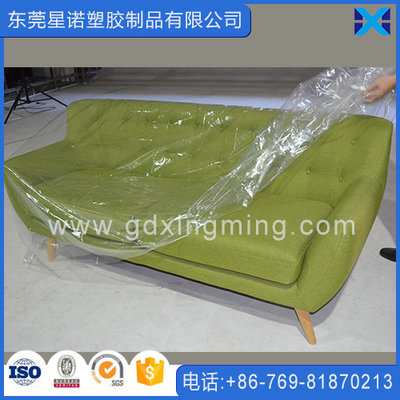 94" x 42" Factory Stock Clear PE 4 Mil Thick Transparent Double Sofa Cover Bag