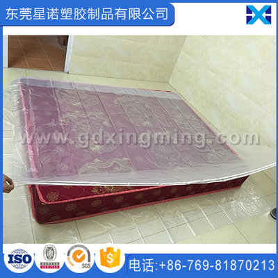 Plastic PE  Transparent Disposable Self-adhesive Mattress Bag