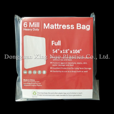 01 Style 6 Mil 54*18*104 inch Heavy Duty Full Mattress Bag
