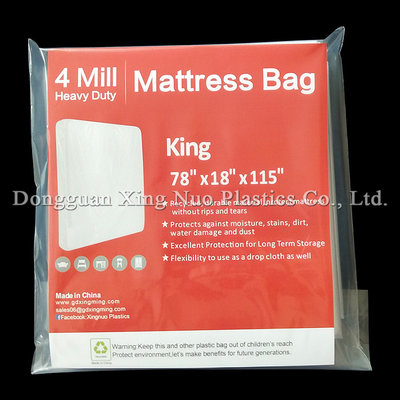 01 Style 4 Mil 78*18*115 inch Heavy Duty King Mattress Bag