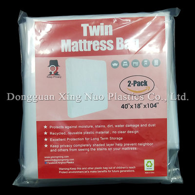 Customized Demand 02 Style 2 pack 40*18*104 inch Twin Mattress Bag