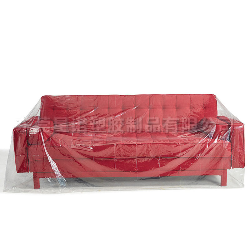 94" x 42" Factory Stock Clear PE 4 Mil Thick Transparent Double Sofa Cover Bag