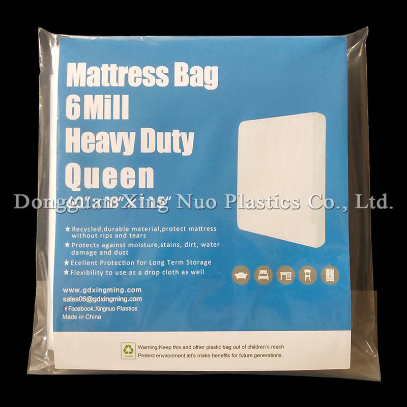 01 Style 6 Mil 60*18*115 inch Heavy Duty Queen Mattress Bag