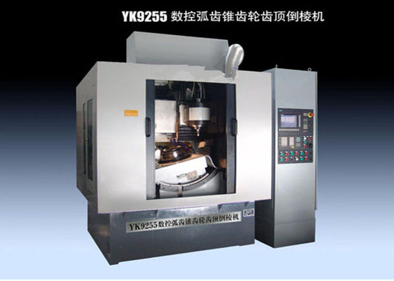 China 3 Axis CNC Spiral Bevel Gear Chamfering Machine 25kw, Good Stablity supplier