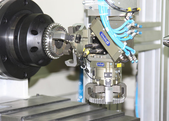 Vertical 2 Axis CNC Gear Chamfering Machine, Dual Lead Indexing Gear, 7kw High Precision supplier