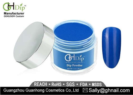 1 Oz Blue Quick Dry Gel Dip Powder Smooth / Non - Porous For Fingernail