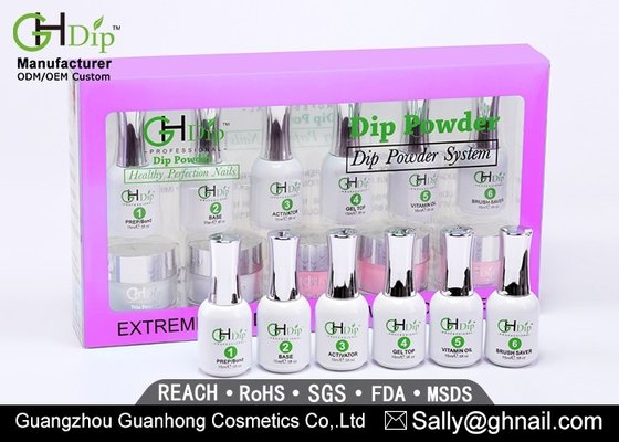 Safety Natural French Dip Kit 1 Oz For Salon / Home , Custom Logo