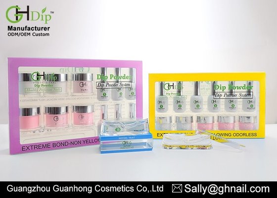 Fast Dipping 2 Oz Nail Starter Kit Products Air Dry Gel Powder Nail Kit Non - Yellowing
